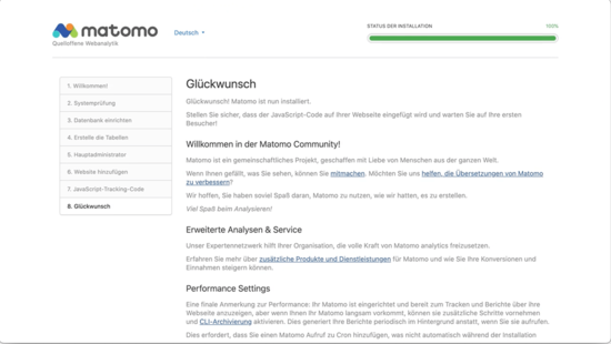 Einfach Matomo installieren - Anleitung in 7 Schritten